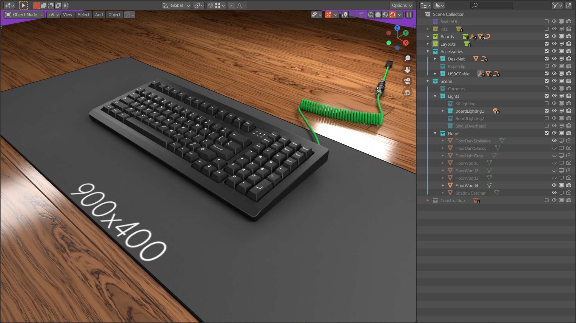 Keyboard Render Kit (Blender)