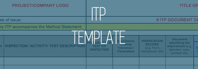 Inspection and Test Plan (ITP) Template for Construction Projects
